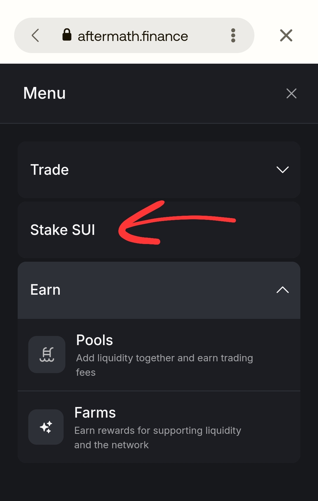 Suiで使えるAftermathとは？ステーキング・DCA・Farmsまで徹底解説！ | スイノート